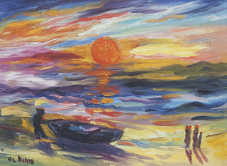 International Artist Eleanor King Hookham - Small paintings available